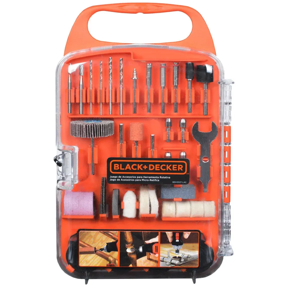 Kit Micro Retífica 175 Peças Black&Decker: Qualidade e Praticidade ...