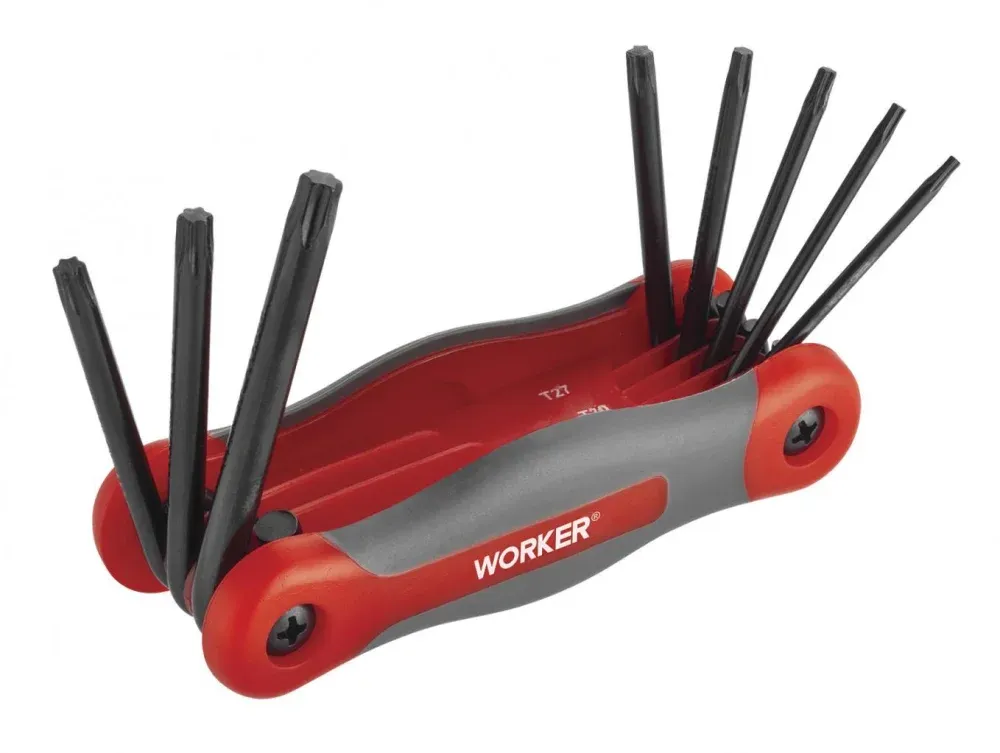 Conjunto Chave Torx Canivete Worker 8 Peças - Ferramentas Kennedy
