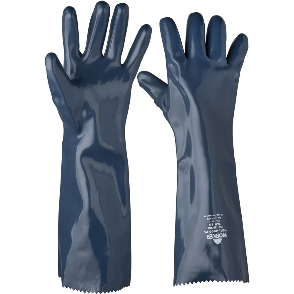 Luva PVC Sem Forro Lisa 45cm Worker em oferta! - Ferramentas Kennedy