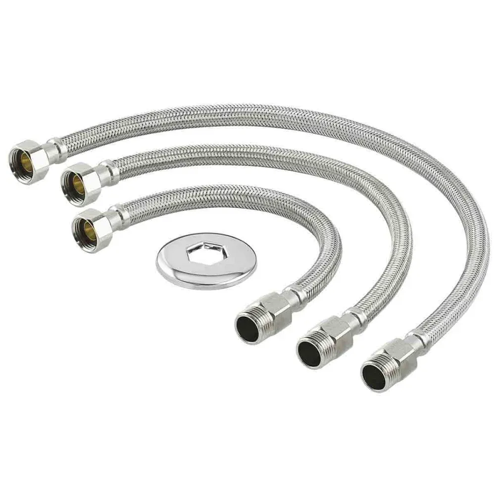 Engate flexível em inox 40cm Liege - Seguro e durável - Ferramentas Kennedy