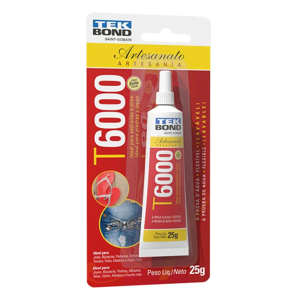 ADESIVO ARTESANATO T6000 25G TEKBOND - Ferramentas Kennedy