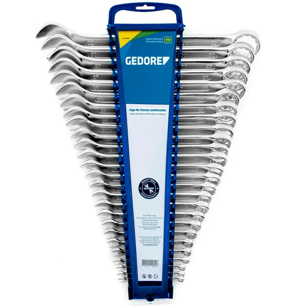 Jogo de Chaves Combinadas com 26 Peças Gedore - Ferramentas Kennedy