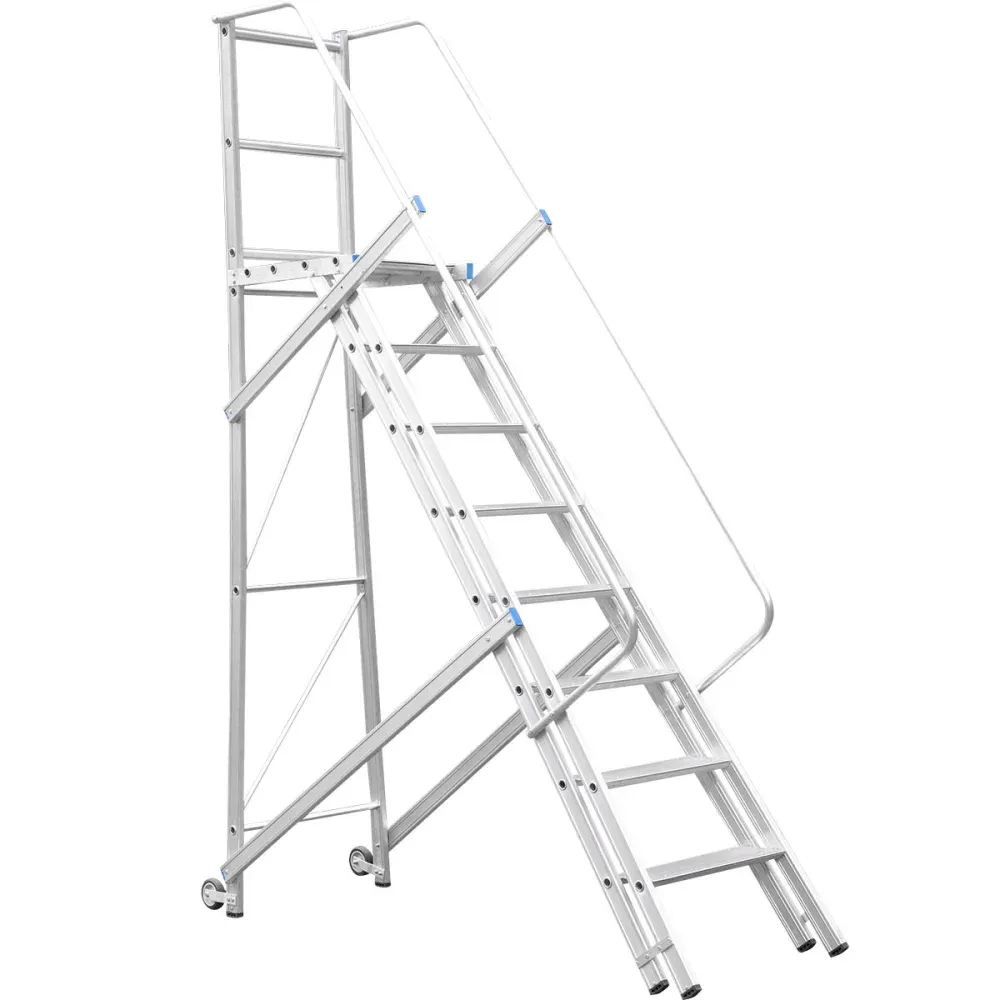 Escada Plataforma Alumínio 2m com 7 Degraus Worker - Ferramentas Kennedy