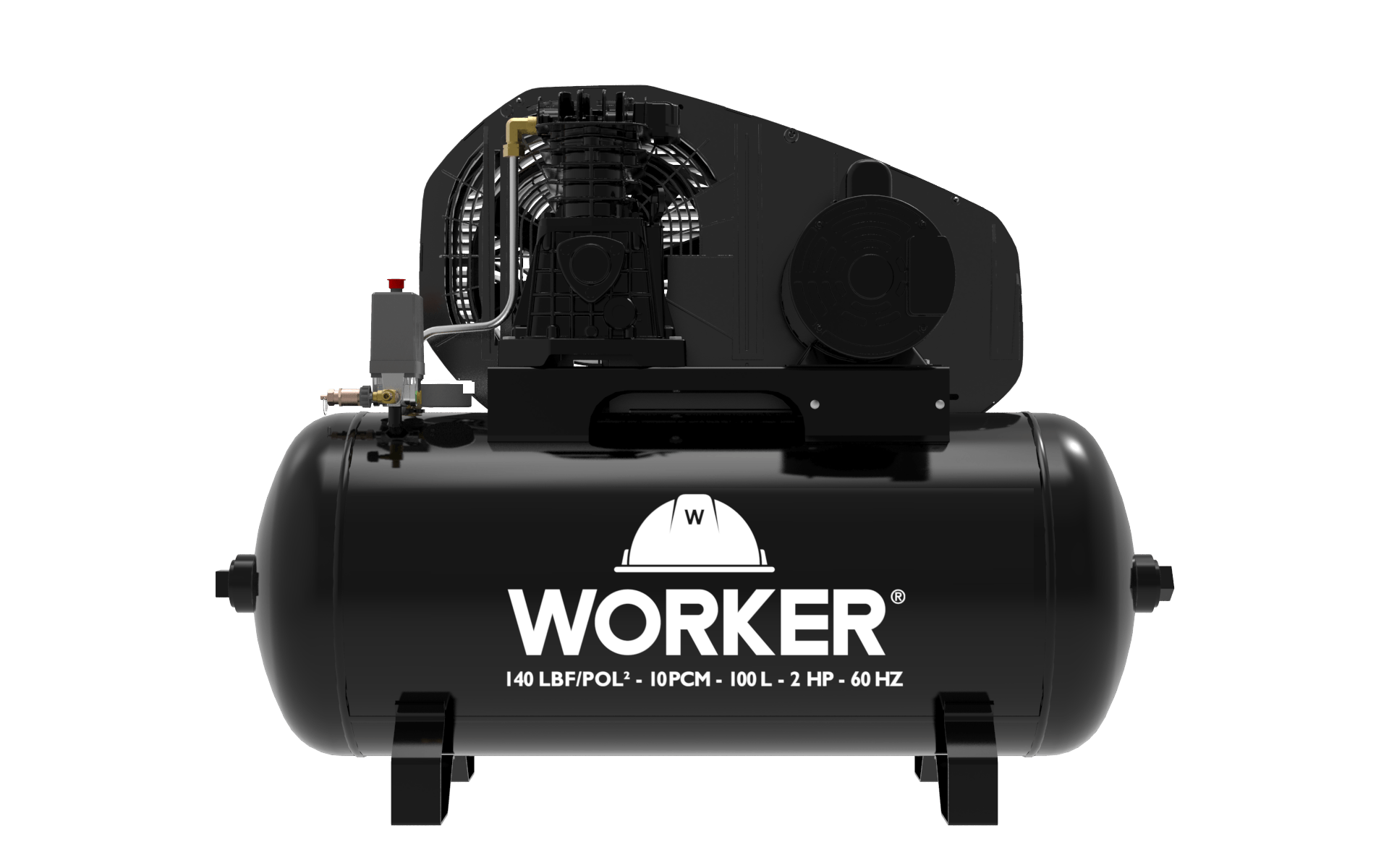 Compressor de Ar Worker 10pcm - Eficiente e Robusto! - Ferramentas Kennedy